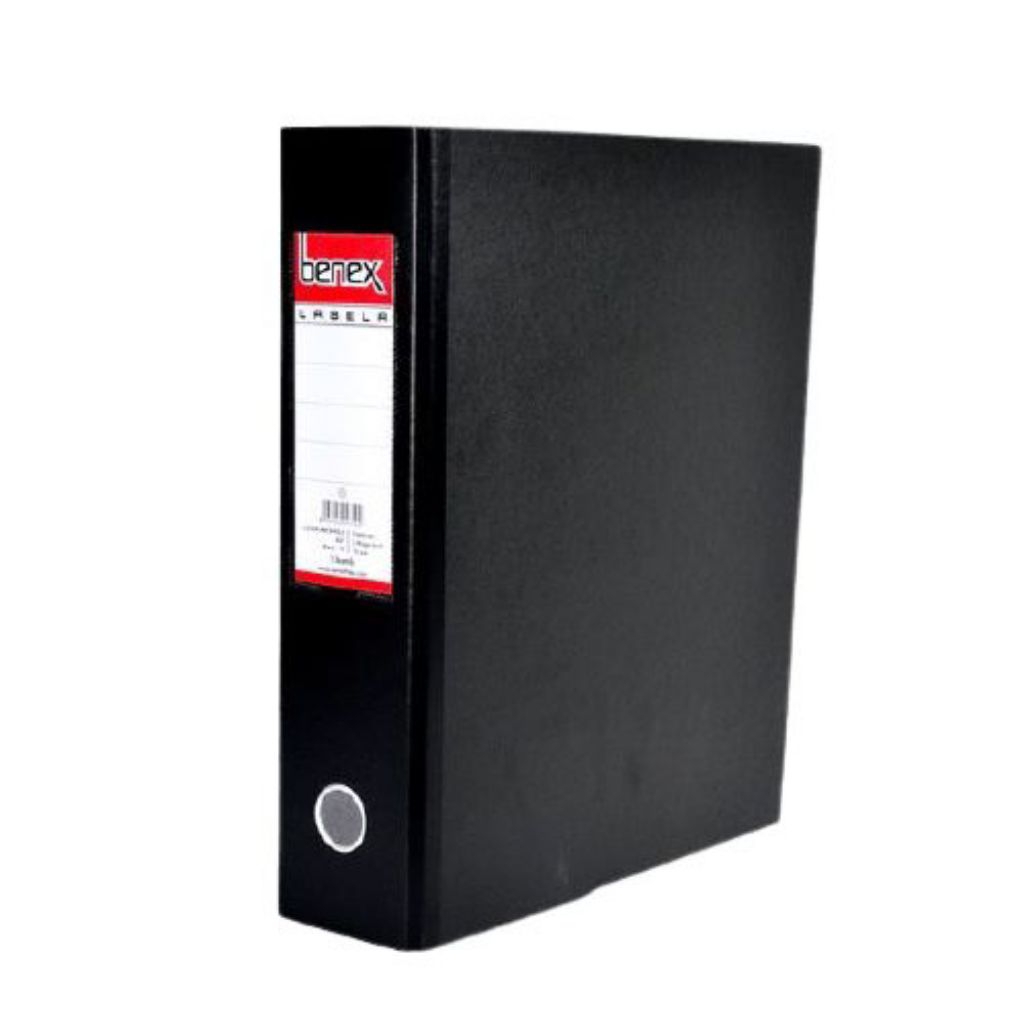 Jual (10 pcs) Benex Ordner Labela 927 Black - Medium Odner Binder 2 ...