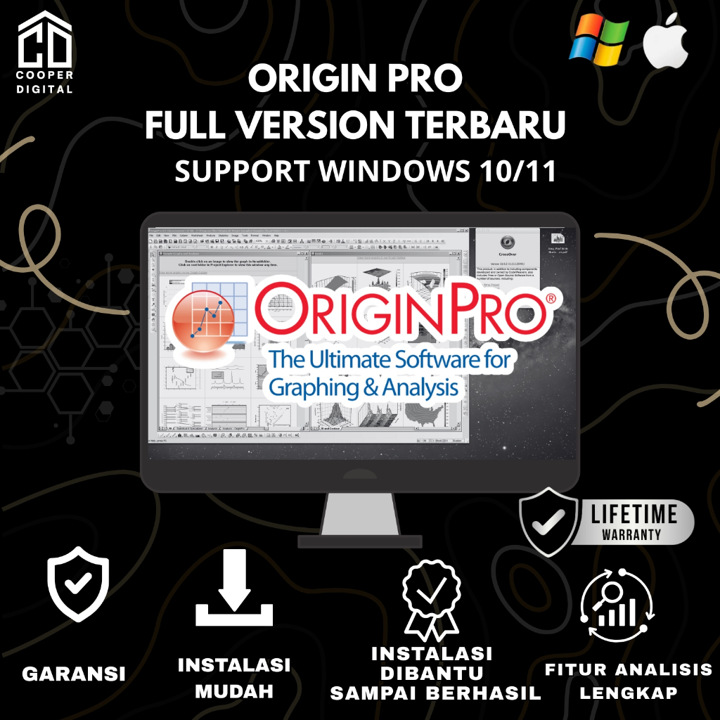 Jual Origin Pro 2025 Full Version (WIN) / Origin Pro 2025 | CUSTOM ...