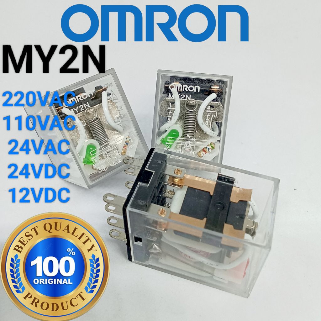 Jual relay my2n my2 110vac 5a ampere 8pin omron original | Shopee Indonesia