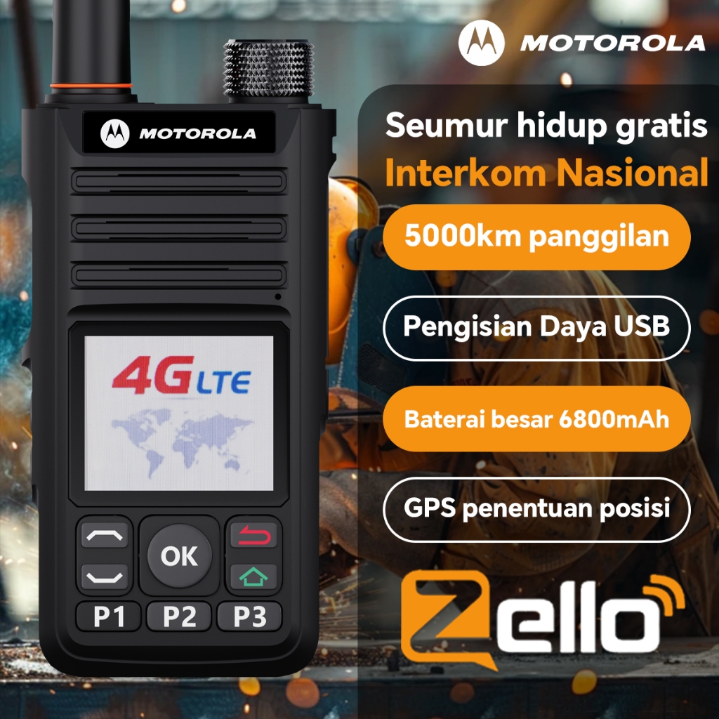 Jual Zello HT Motorola B7 Walkie Talkie Radio Walkie talkie jarak jauh 5000KM Walkie talkie Two ...