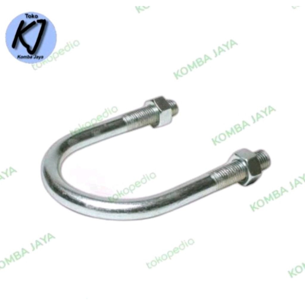 Jual U BOLT 4" INCH BESI M10 (3/8") | Shopee Indonesia