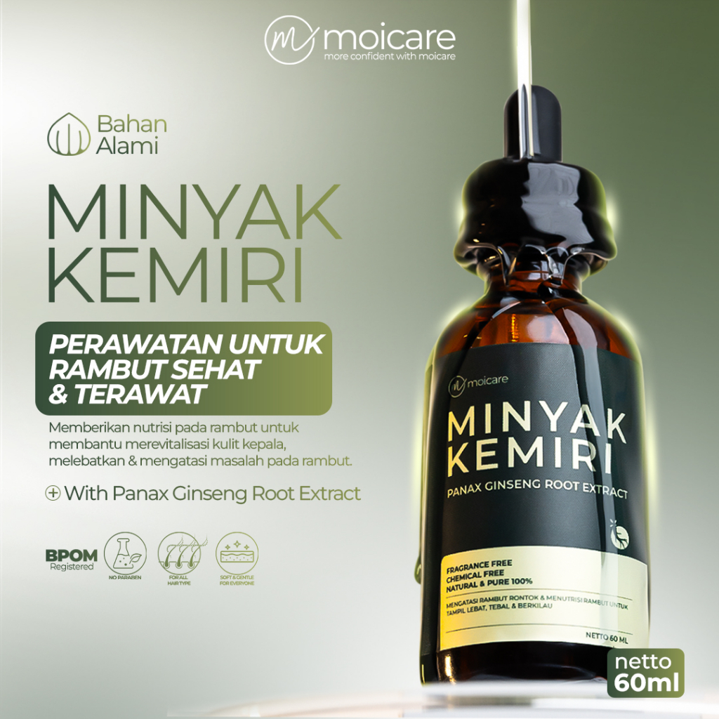 Jual Moicare Minyak Kemiri Extract Ginseng Penumbuh Penebal Rambut ...
