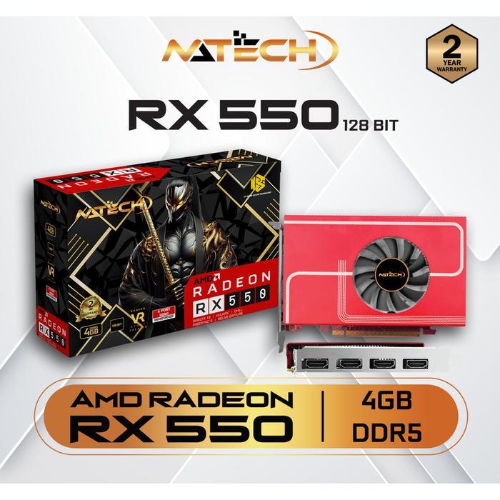 Jual VGA NVIDIA RX550 / VGA RX550 / VGA NATECH RX550 4GB DDR5 128BIT ...