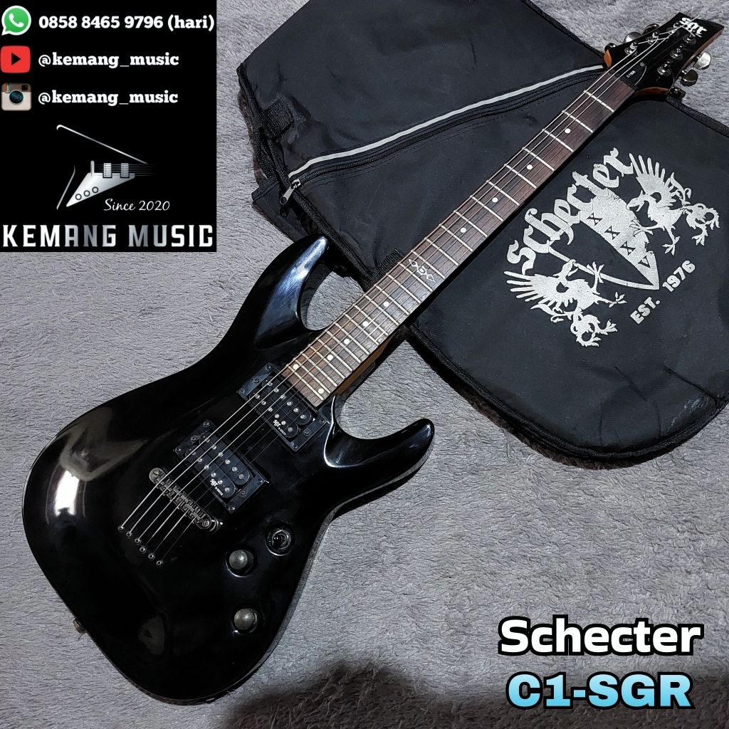 Jual schecter c1 sgr gitar metal original humbucker gitar bekas ...