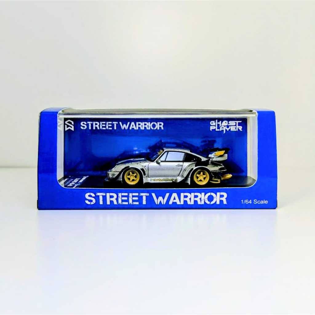 Jual Mini Scale Street Warrior x Ghost Player Porsche RWB Silver ...