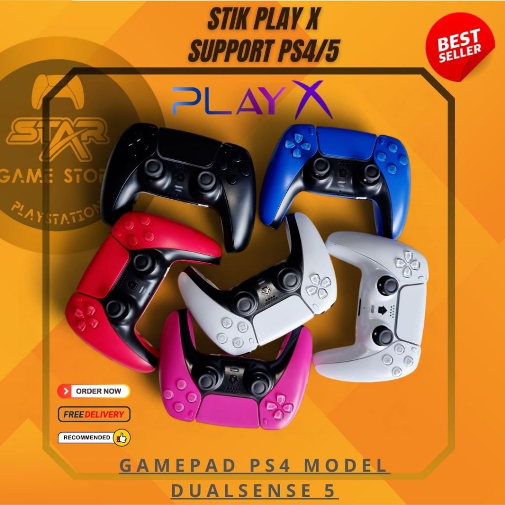 Jual PlayX Stick Stik PS4 Models Ps5 DualShock Model Support Ps4 | Ps5 ...