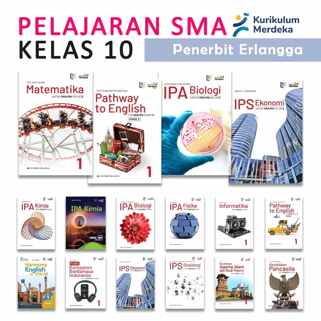 Jual BUKU ERLANGGA-BUKU PELAJARAN SMA KELAS 10 KURIKULUM MEREDEKA ...