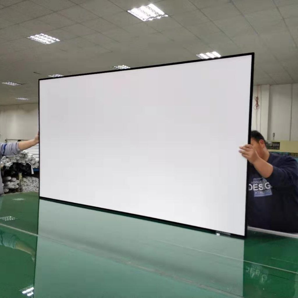 Jual Screen Projector Fixed Frame 120" 16:9 - White Screen | Shopee ...