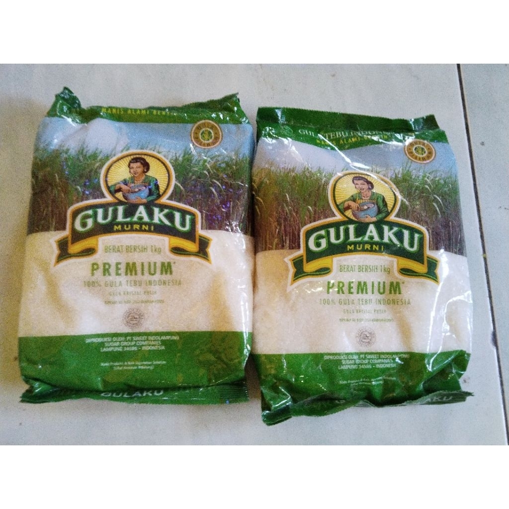 Jual Gulaku kemasan 1 kg/ Gula pasir Gulaku 1 kg/ Gula pasir kemasan 1 ...