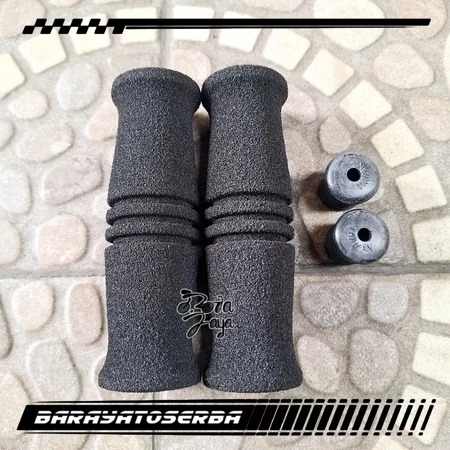 Jual GRIP HANDGRIP HANFLAT HANDPAD BUSA 13cm HITAM SPAREPART SEPEDA ...