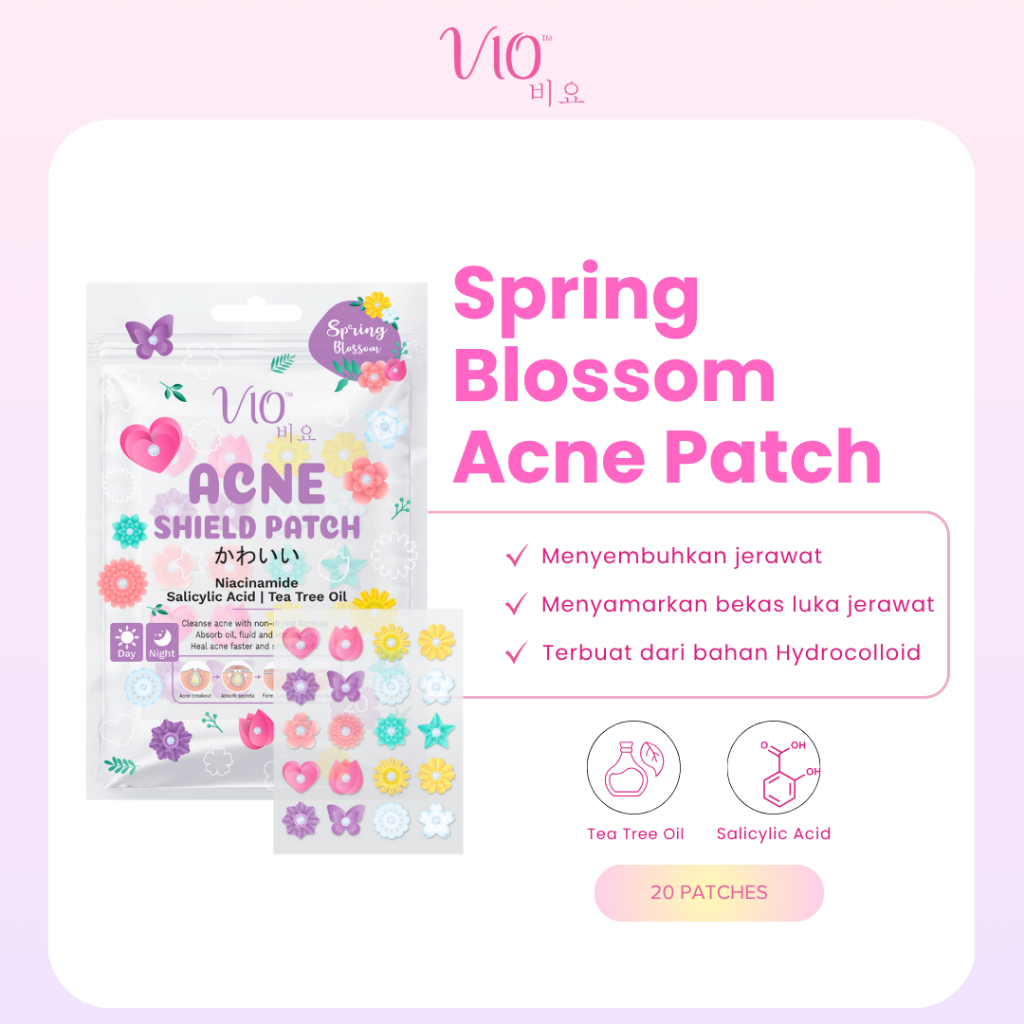 Jual 【50% OFF】Vio Acne Shield Patch Spring Blossom -20 Patches - patch ...