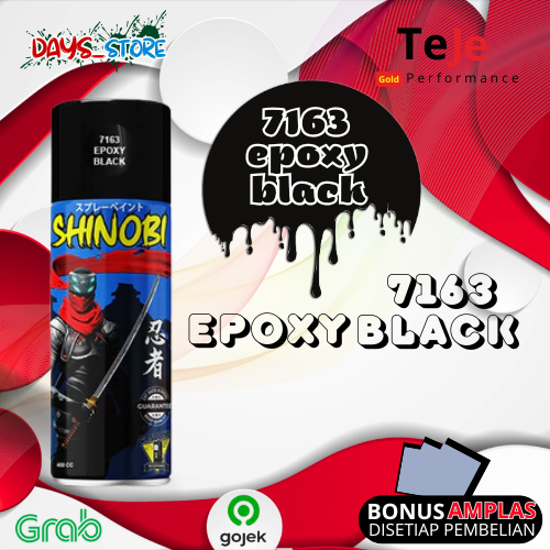 Jual Cat Semprot Pilok Pilox Pylox Shinobi Epoxy Primer Black 7163 ...