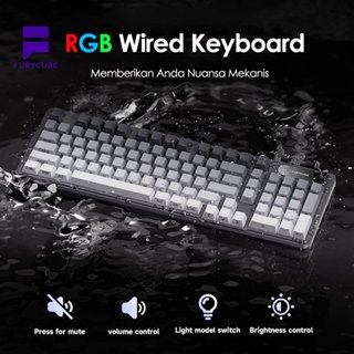 Jual FURYCUBE IP98 Gaming Membrane Keyboard For Office Mute RGB Kibot ...