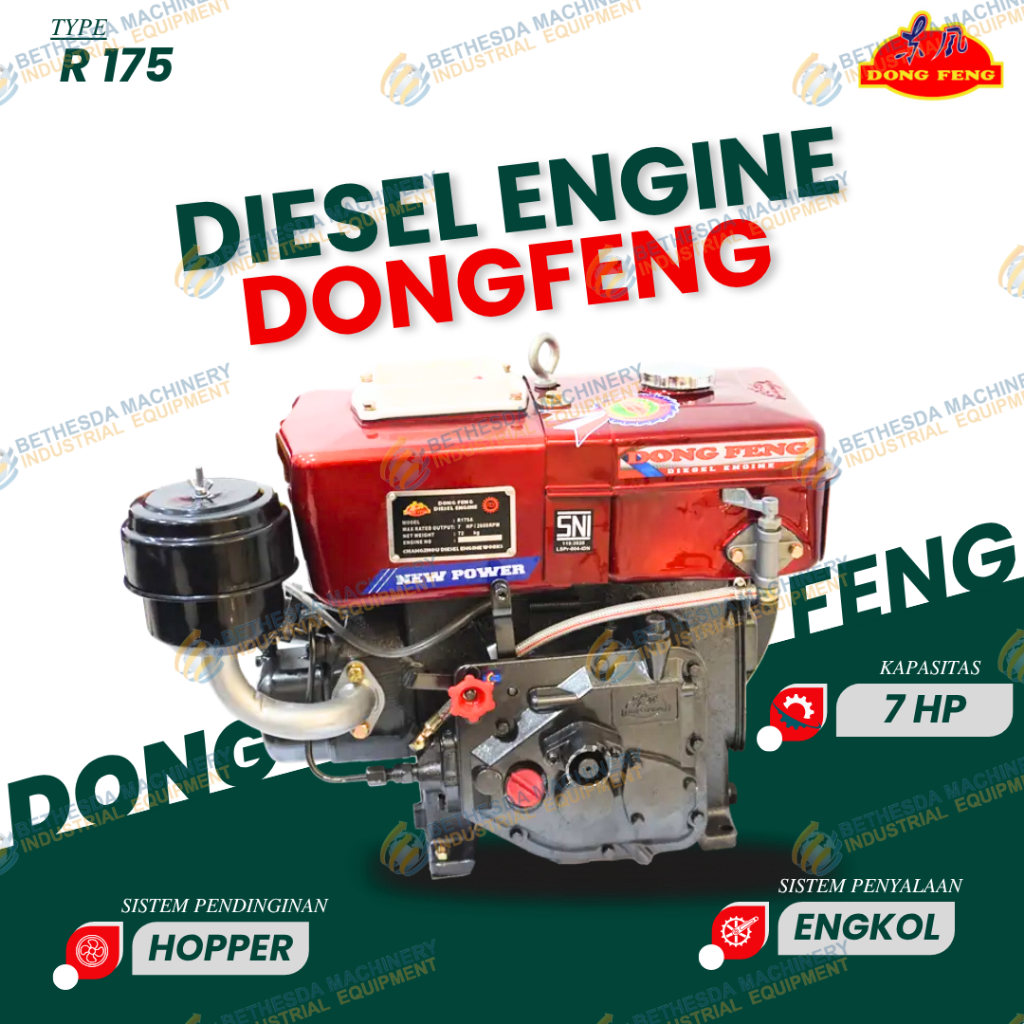 Jual Mesin Dongfeng Diesel Penggerak 7 HP 7pk R175 A | Shopee Indonesia