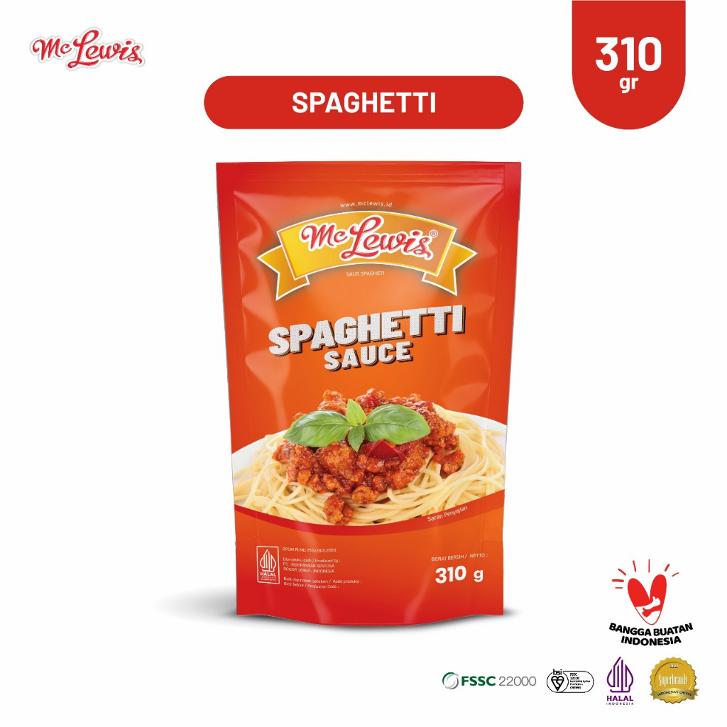 Jual Mc Lewis Spaghetti Bolognese Sauce - 310g | Shopee Indonesia