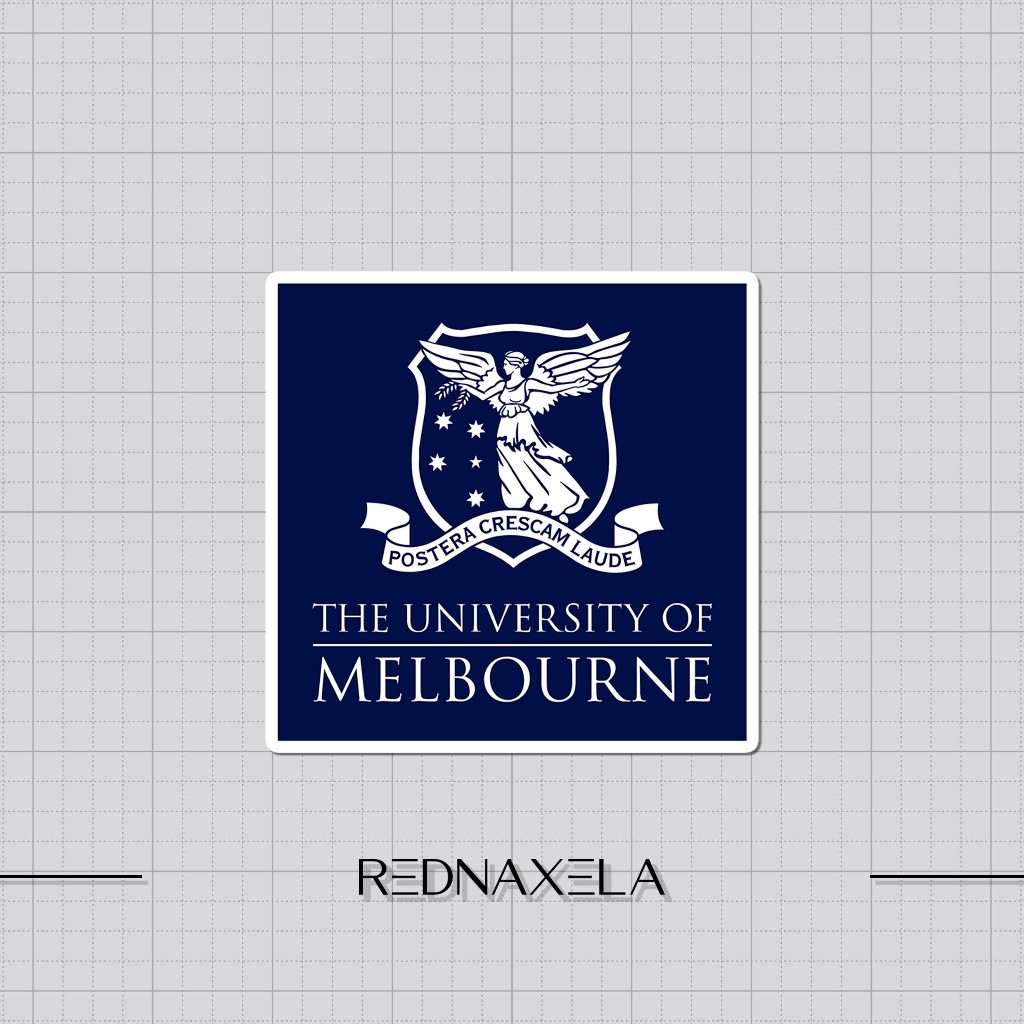 Jual Stiker Vinyl Melbourne University Square Logo Stiker Koper Outdoor ...