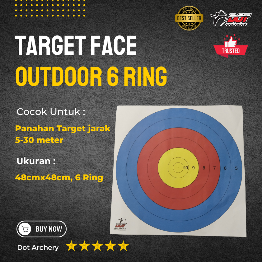 Jual TARGET FACE BUSUR PANAHAN | TARGET PANAHAN | TF OUTDOOR DOT ...