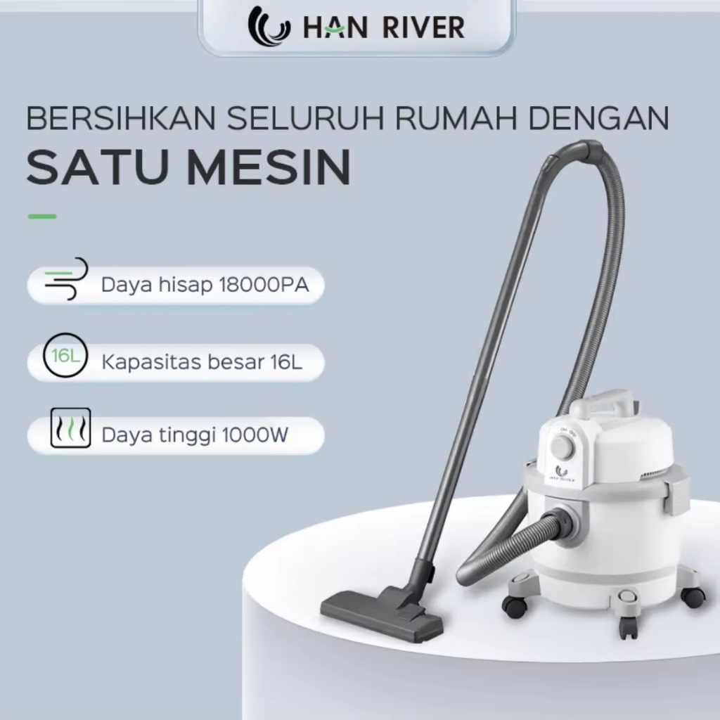 Jual HAN RIVER Vacuum Cleaner 16L Kapasitas Tangki Besar Multifungsi ...