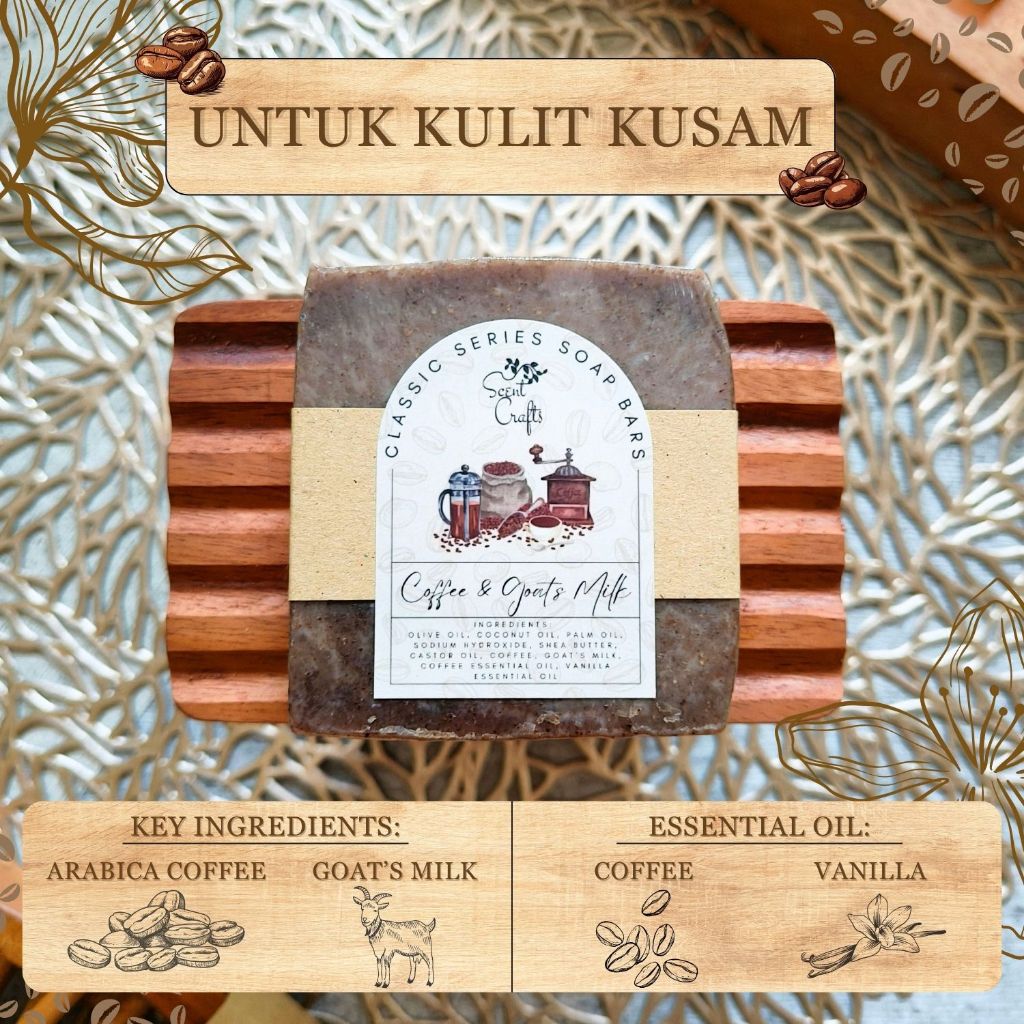 Jual Coffee & Goat's Milk Soap Bar - Sabun Kopi - Scent Crafts Handmade ...