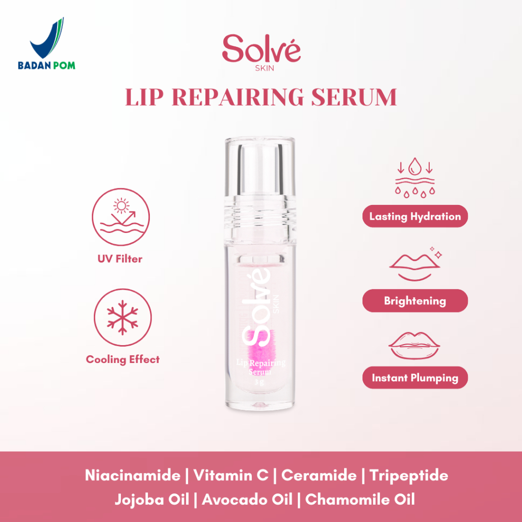 Jual Solvé Skin Lip Repairing Serum | Mencerahkan, Melembabkan, dan ...
