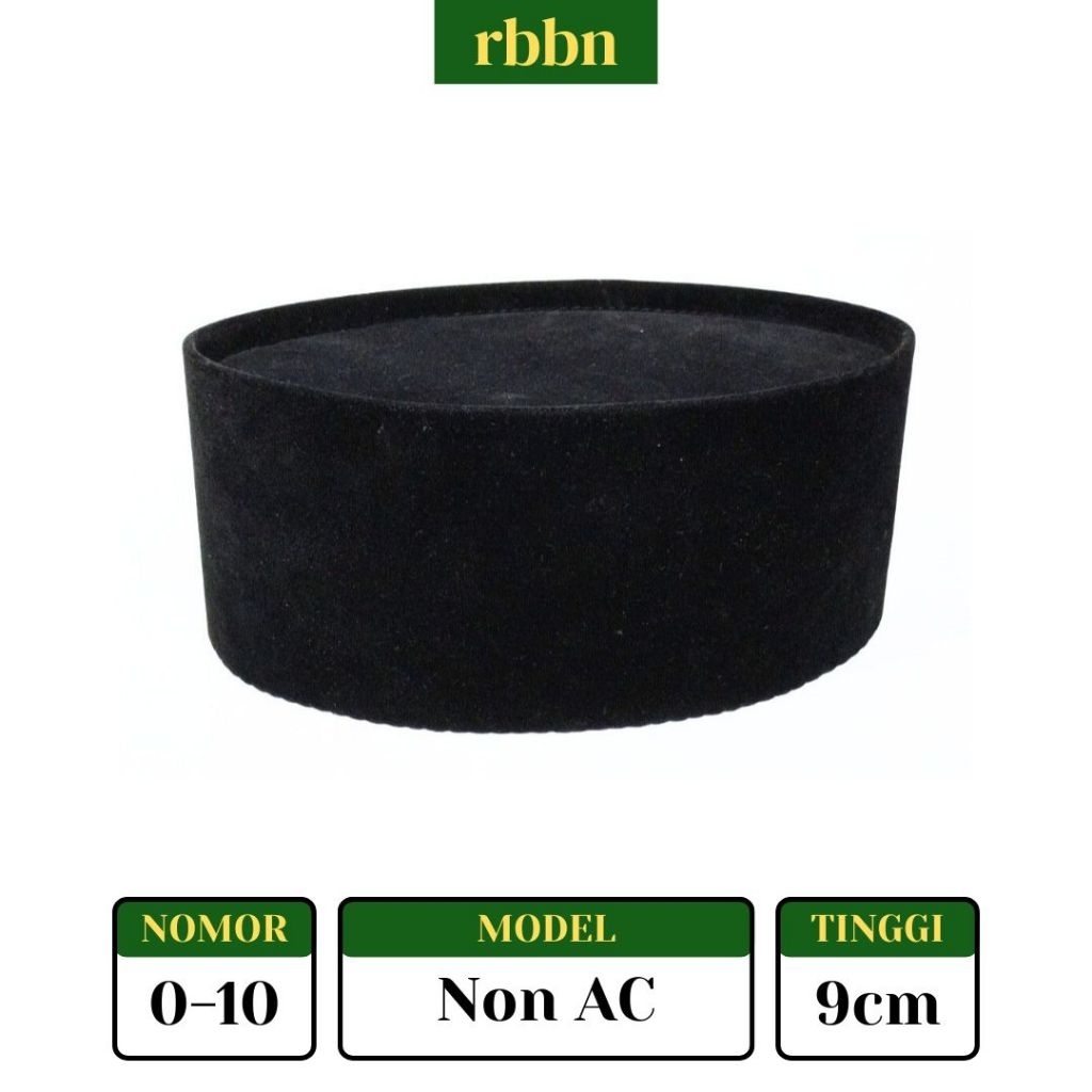 Jual [PROMO] Peci Songkok Kopiah Hitam Polos - Non AC Tinggi 9cm - Fashion Muslim Pria Anak dan ...
