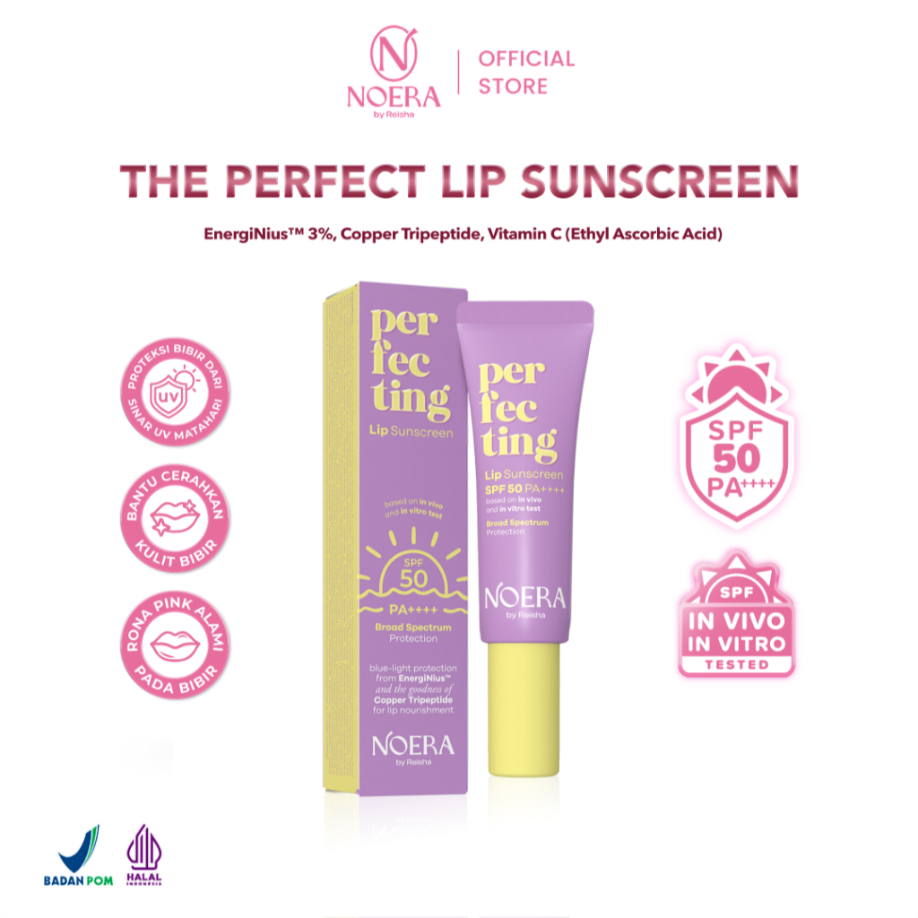 Jual Noera Lip Sunscreen SPF 50 PA++++ | Lip Sun Protect | Plump & Glow ...