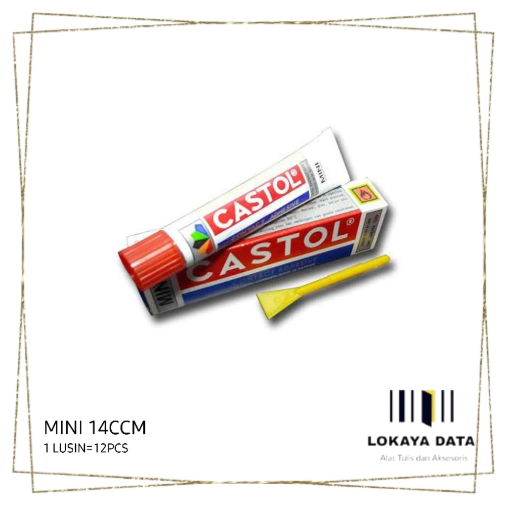 Jual LEM CASTOL CONTACT ADHESIVE TUBE MINI 14CC / LEM CASTOL (LUSIN ...