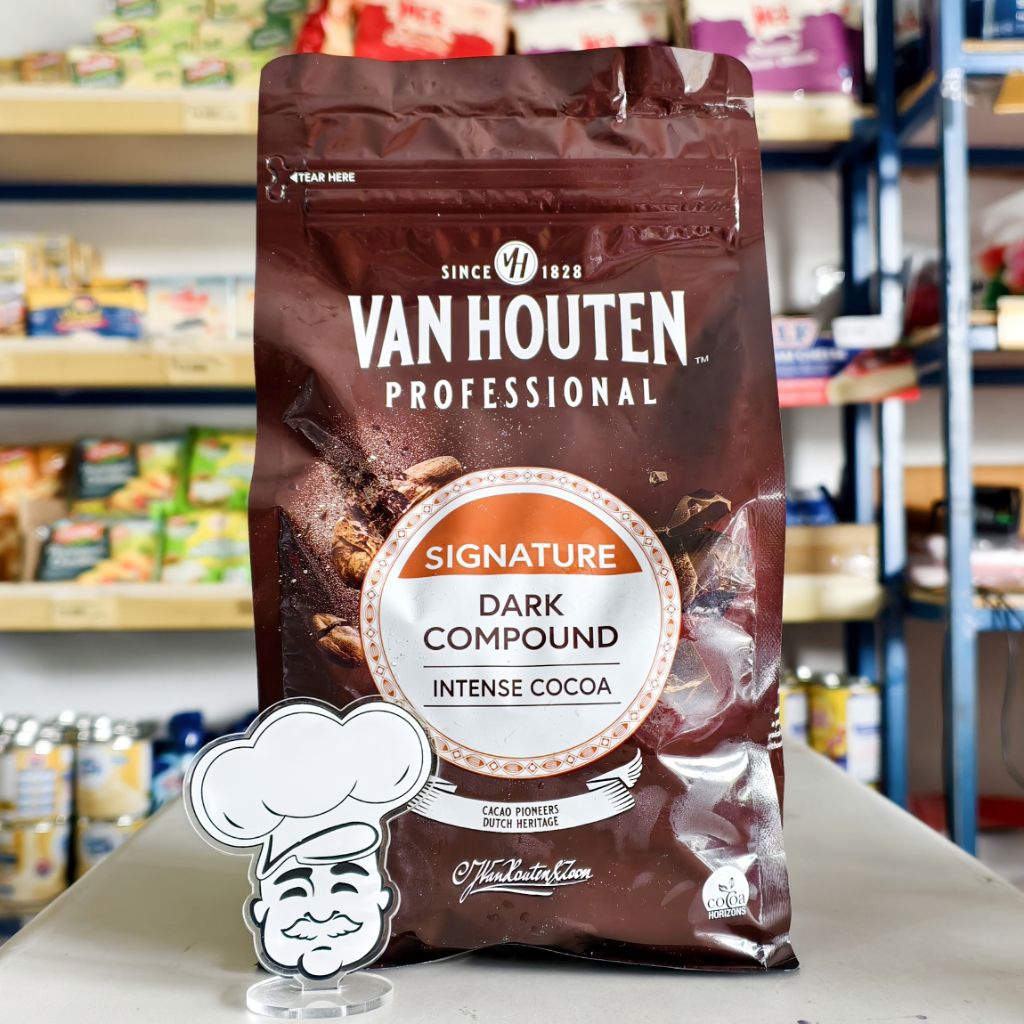 Jual Van houten Intense Dark Compound 1Kg / Dark Coklat Koin Vanhouten 1Kg | Shopee Indonesia