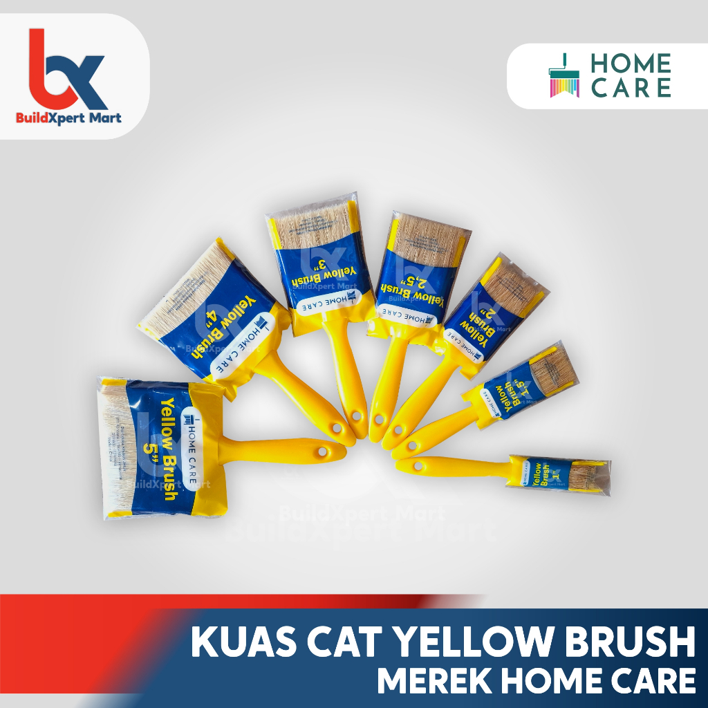 Jual Kuas Cat Yellow Brush Merek Home Care | Shopee Indonesia