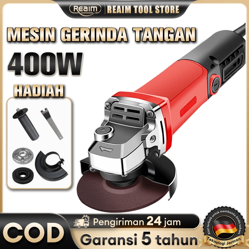 Jual REAIM Mesin Gerinda Angle Grinder Mesin Gerinda Tangan Listrik ...