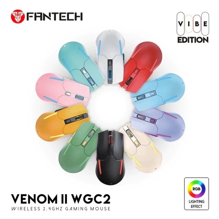 Jual Fantech VENOM II WGC2 | Rechargeable Wireless Mouse Gaming ...
