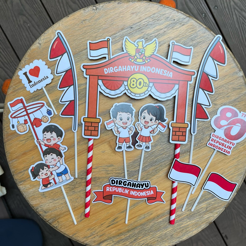 Jual Topper 17an Tumpeng Kemerdekaan - Satuan | Shopee Indonesia