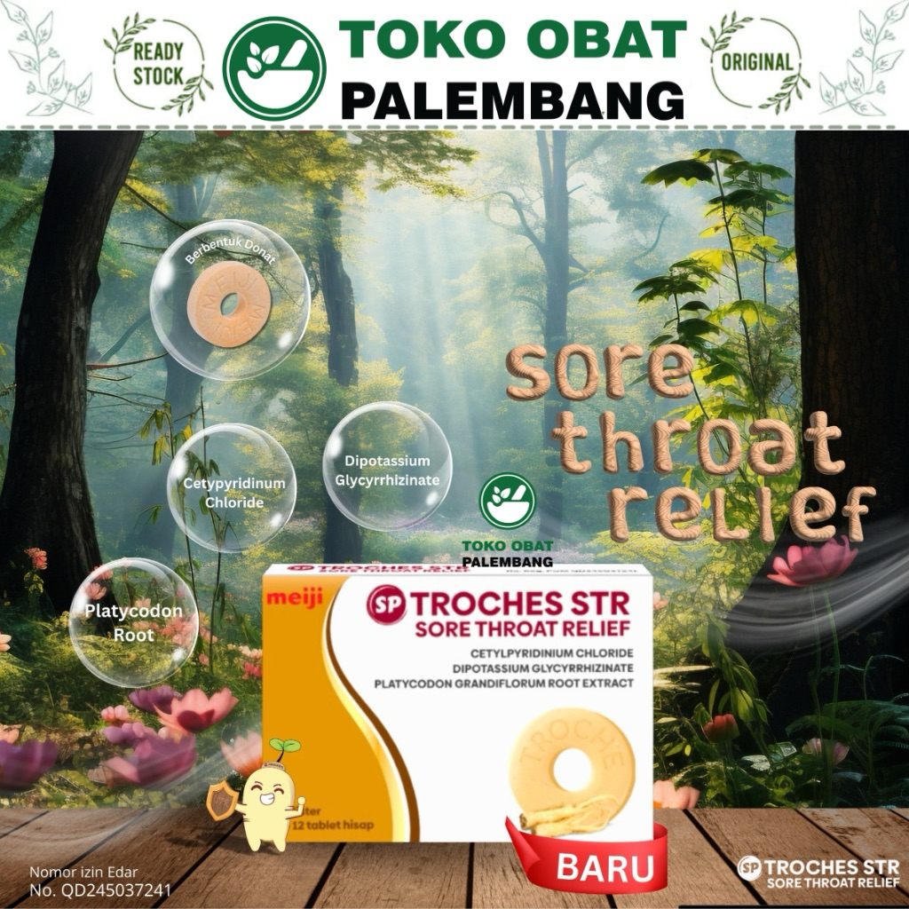Jual SP TROCHES STR SORE THROAT RELIEF 6 TABLET 12 TABLET GINSENG ...