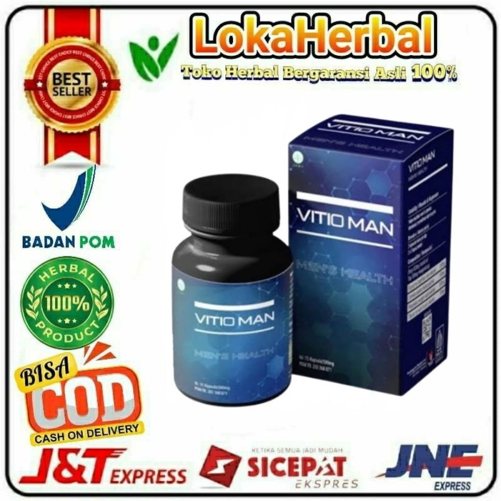 Jual VITIO MAN ASLI ORGINAL VITIOMAN KAPSUL HERBAL BANTU ATASI MASALAH ...