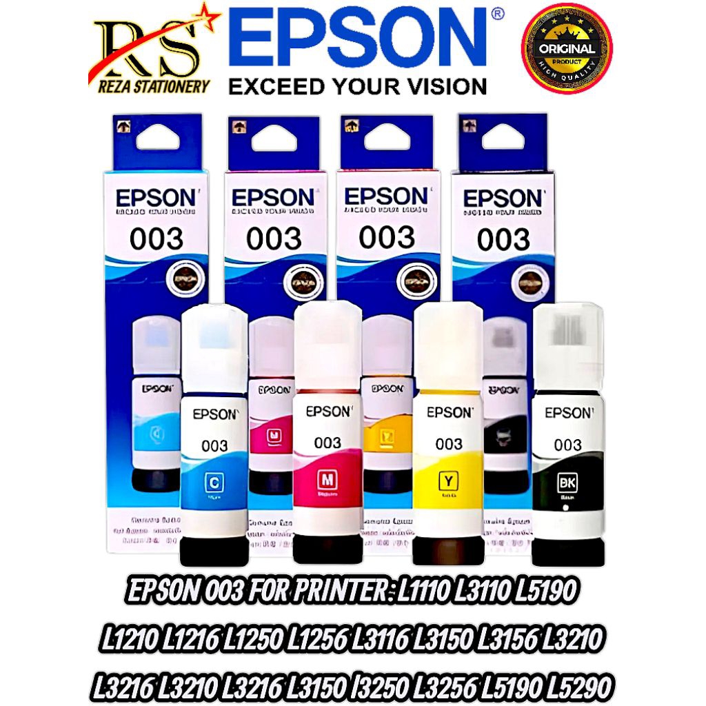 Jual EPSON 003 ORIGINAL FOR PRINTER : L1100,L1110,L1200,L1210,L1250 ...