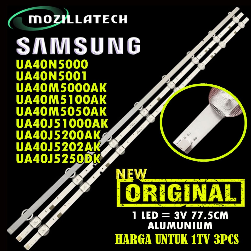 Jual LED BACKLIGHT SAMSUNG UA40N5000 UA40N5001 UA40M5000AK UA40M5100AK ...
