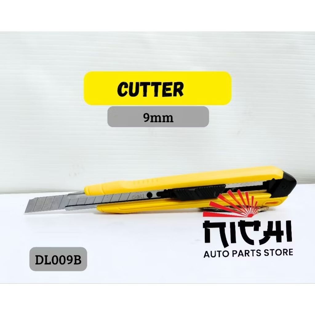 Jual PISAU CUTTER 9MM DELI DL009B | Shopee Indonesia