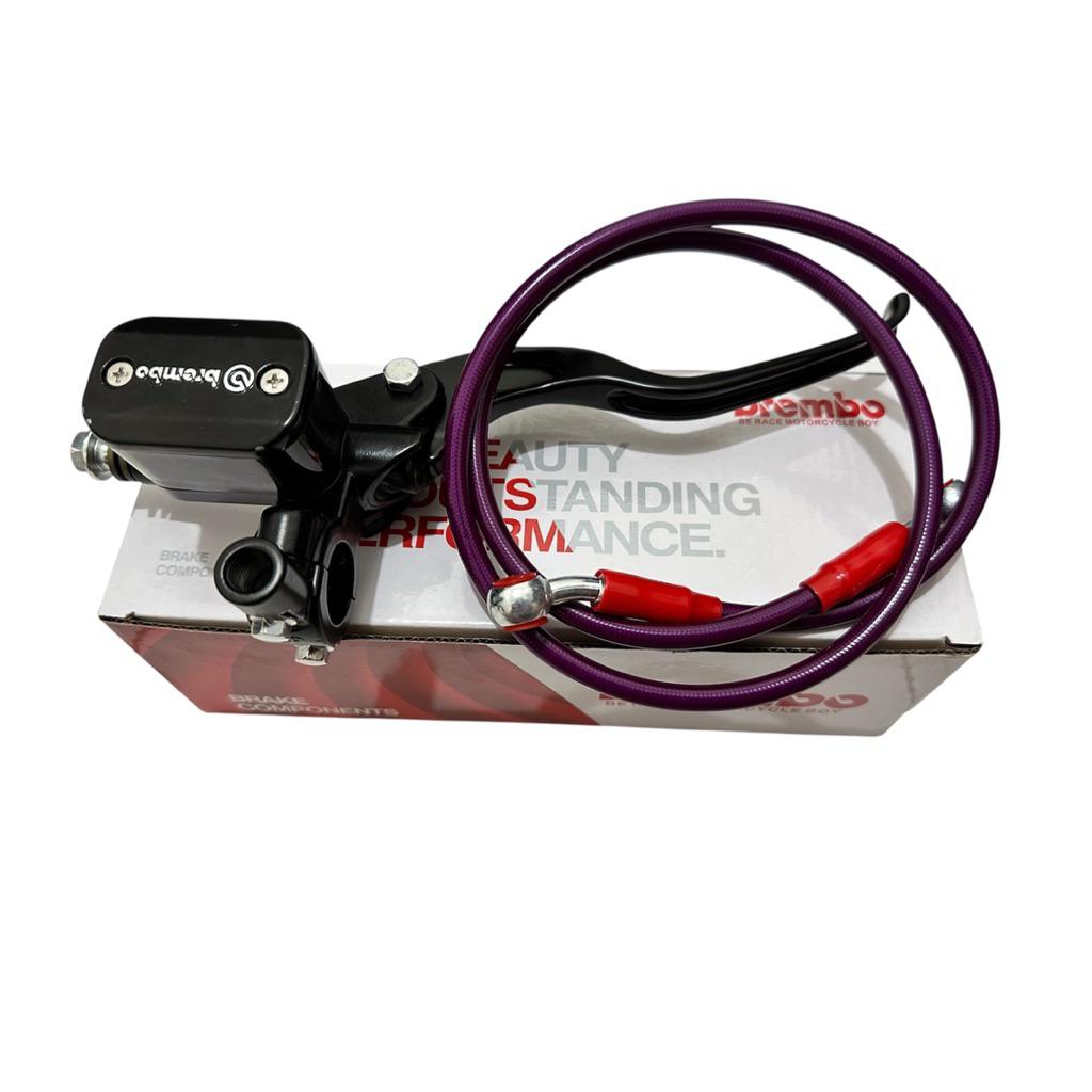 Jual MASTER REM KANAN KOTAK 14MM + SELANG REM 95CM PURPLE ALL MOTOR ...