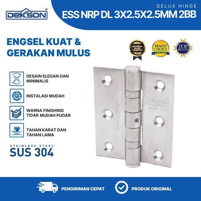 Jual Dekkson Engsel Kupu Kupu Stainless Steel Non Removeble Pin Hinge ...