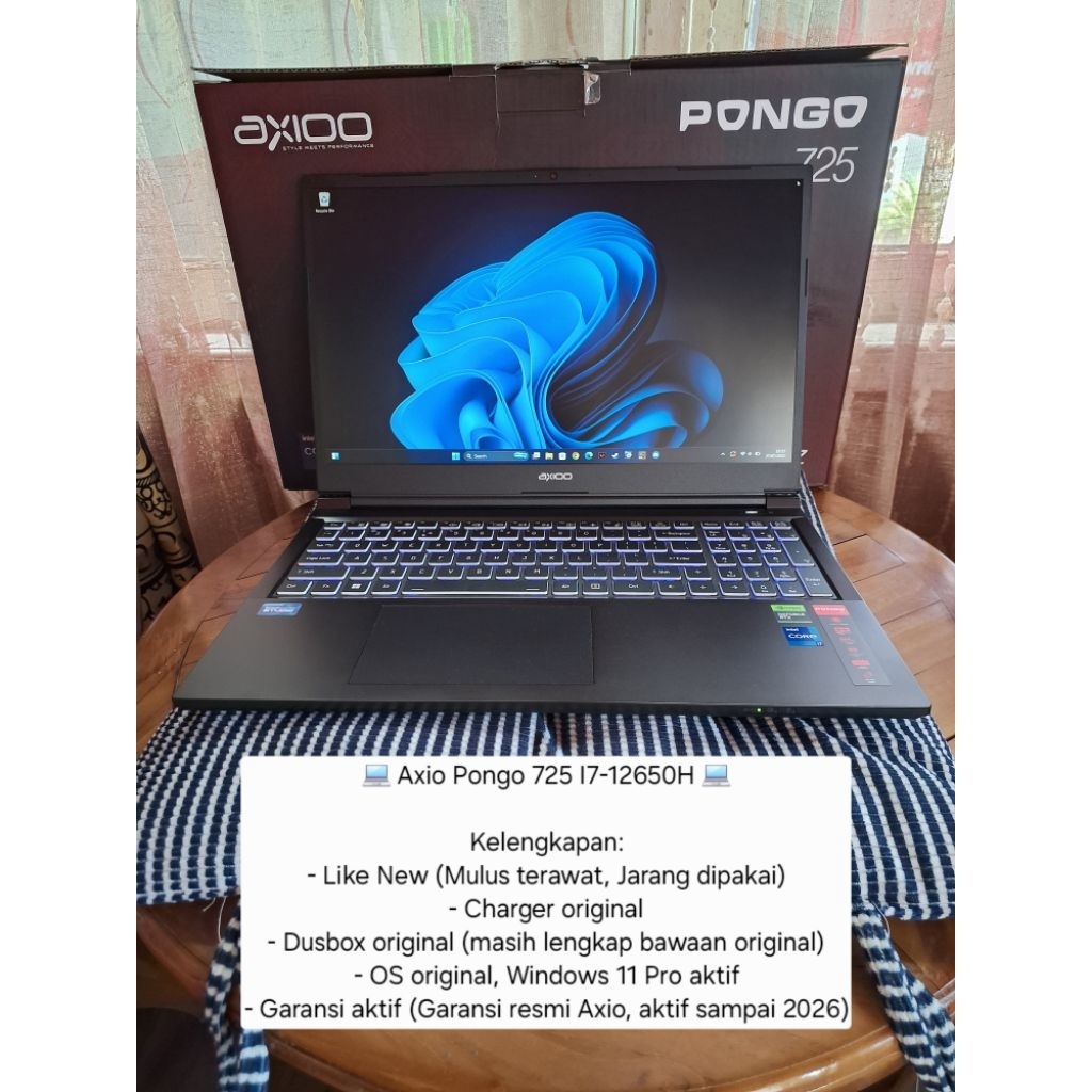 Jual Laptop AXIOO PONGO 725 i7 - 12650H 16GB | Shopee Indonesia