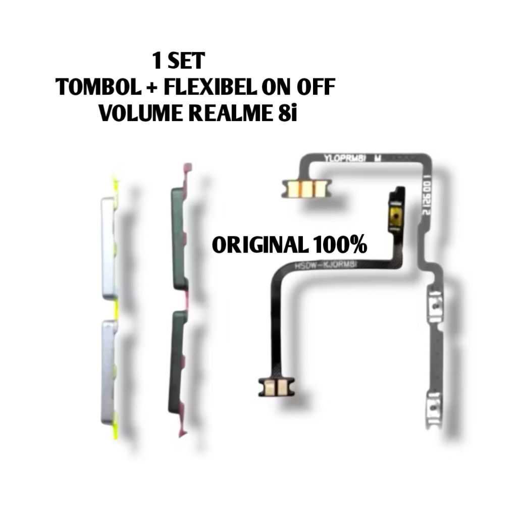 Jual tombol realme 8i original flexible on off volume fleksibel power ...