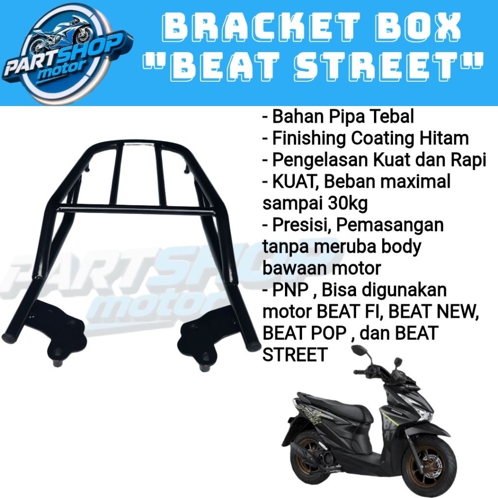 Jual Behel BOX BEAT STREET breket bracket begel box Honda Beat Street ...