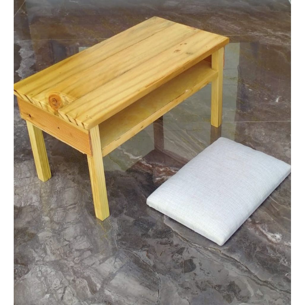 Jual meja belajar , meja ngaji anak bonus bantalan | Shopee Indonesia