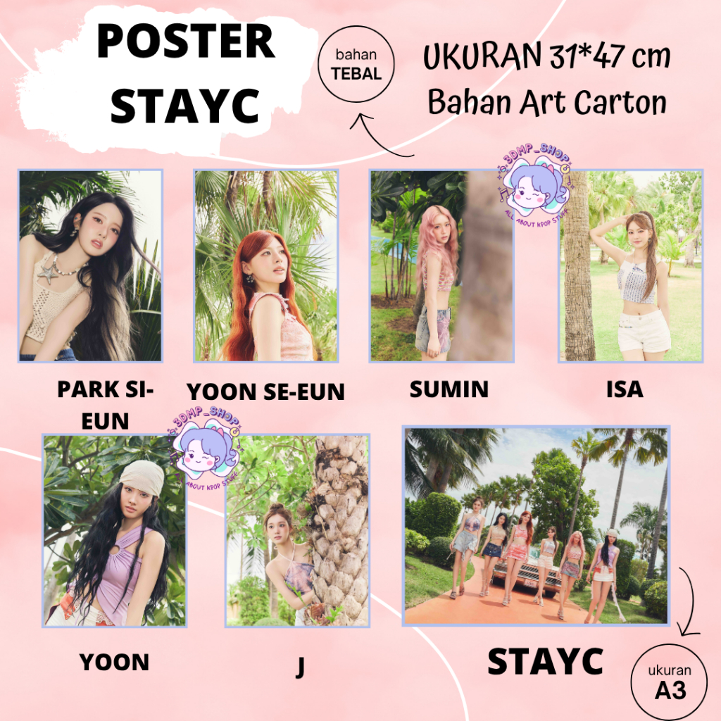 Jual POSTER A3 STAYC I WANT IT | Shopee Indonesia