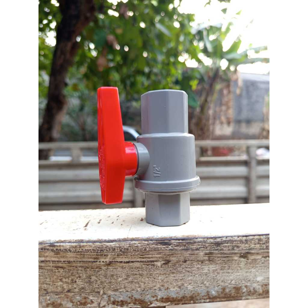Jual Ball Valve PVC 1/2 inch / Ball Valve 1/2" PVC / Stop Kran PVC 1/2 ...