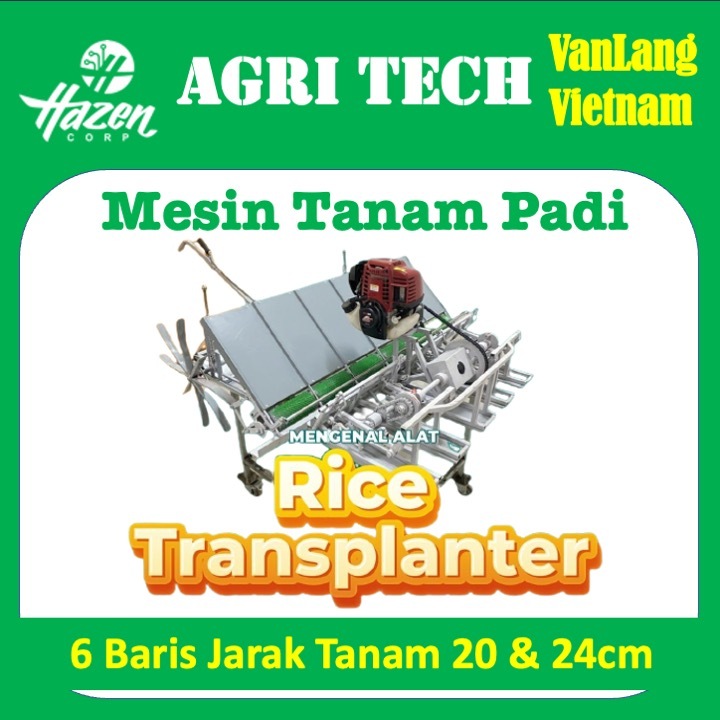 Jual Mesin Tanam Padi Tepat Guna 6 Baris Rice Transplanter Sistem Jarwo ...