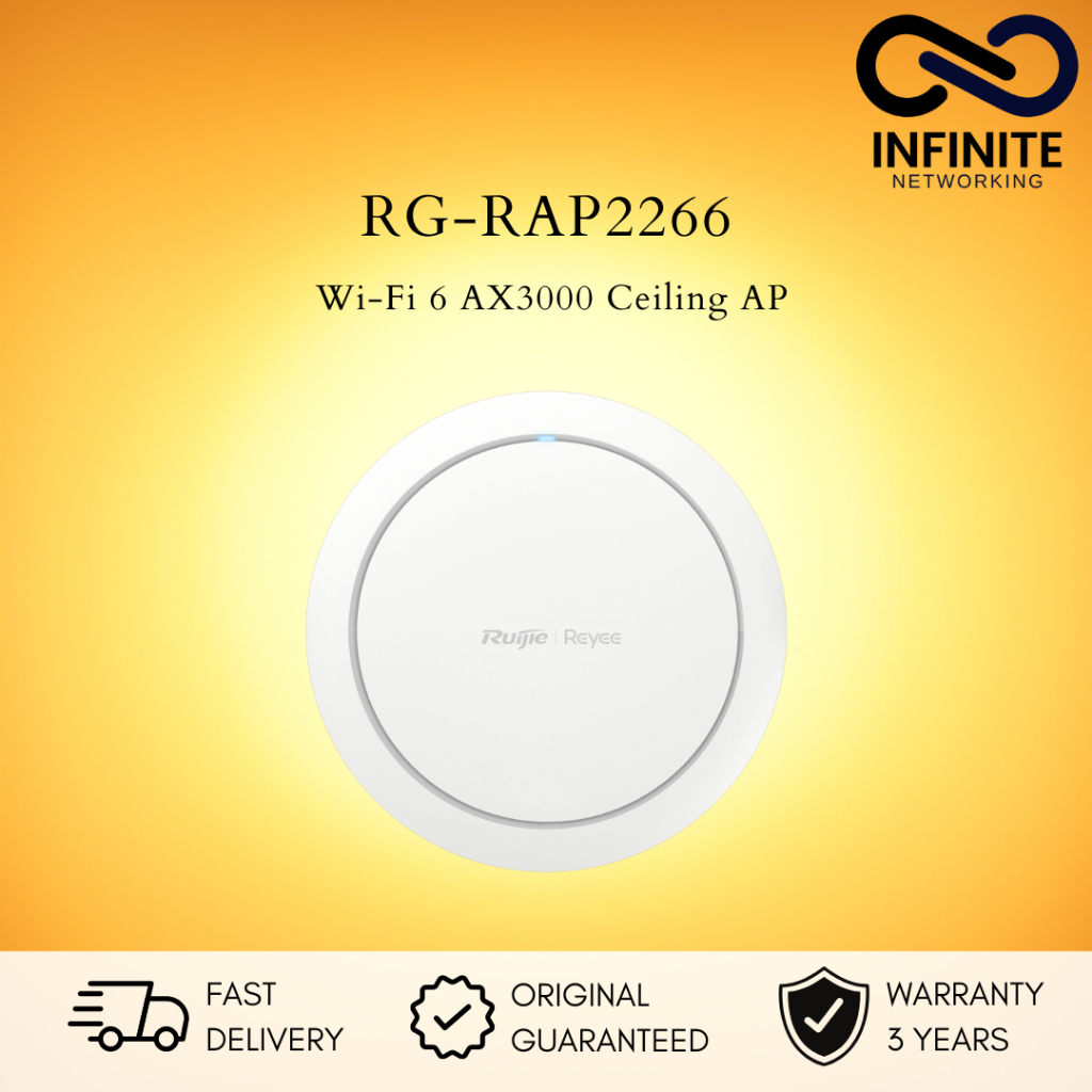 Jual RG-RAP2266 RUIJIE REYEE Wi-Fi 6 AX3000 Indoor Ceiling Access Point ...