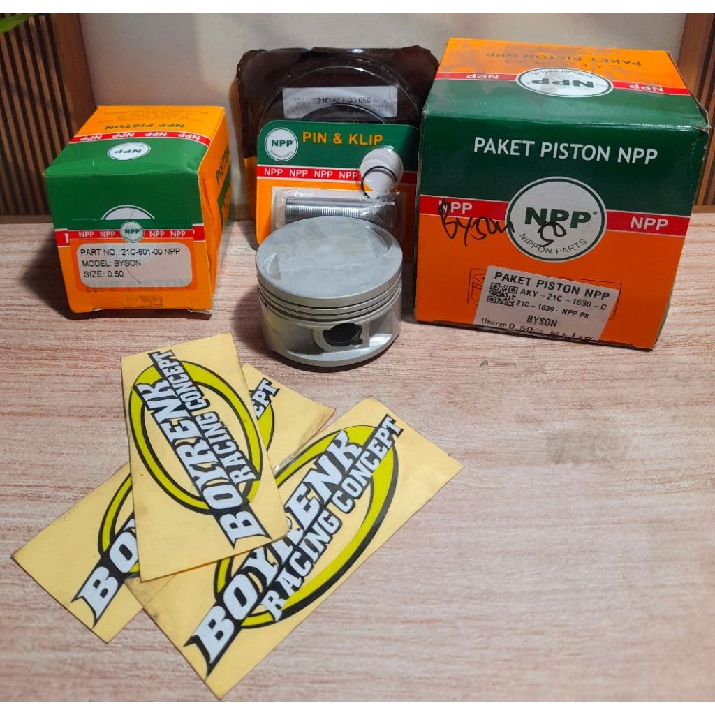 Jual PISTON KIT SEHER SEKER BYSON/BISON STD-50-100-150-200 NPP ...