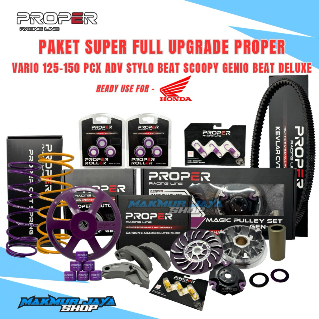 Jual PAKET SUPER FULL UPGRADE CVT PROPER RACING LINE HONDA VARIO 125 ...