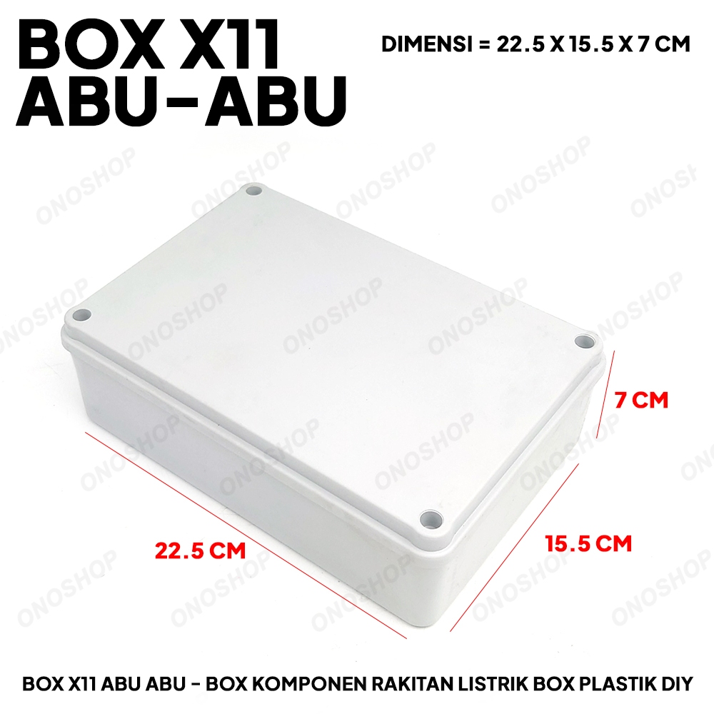 Jual Box X11 Abu Abu - Box Komponen Rakitan Listrik Box Plastik DIY ...